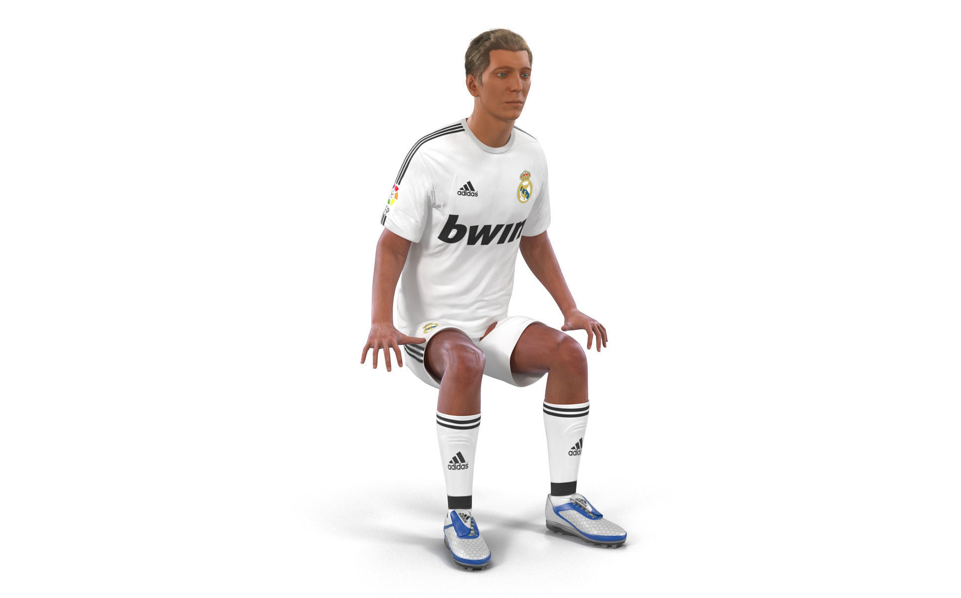 Soccer Player Real Madrid Rigged 2 for Cinema 4D 3D model rigged | CGTrader