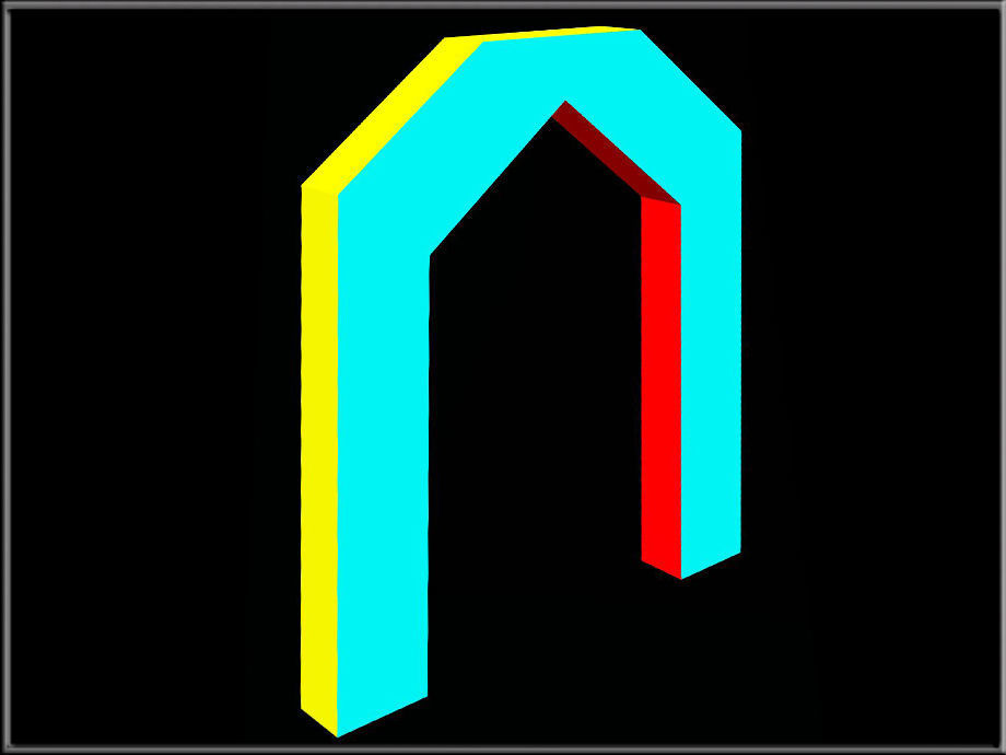 3D model Triangular shaped Arch VR / AR / low-poly | CGTrader