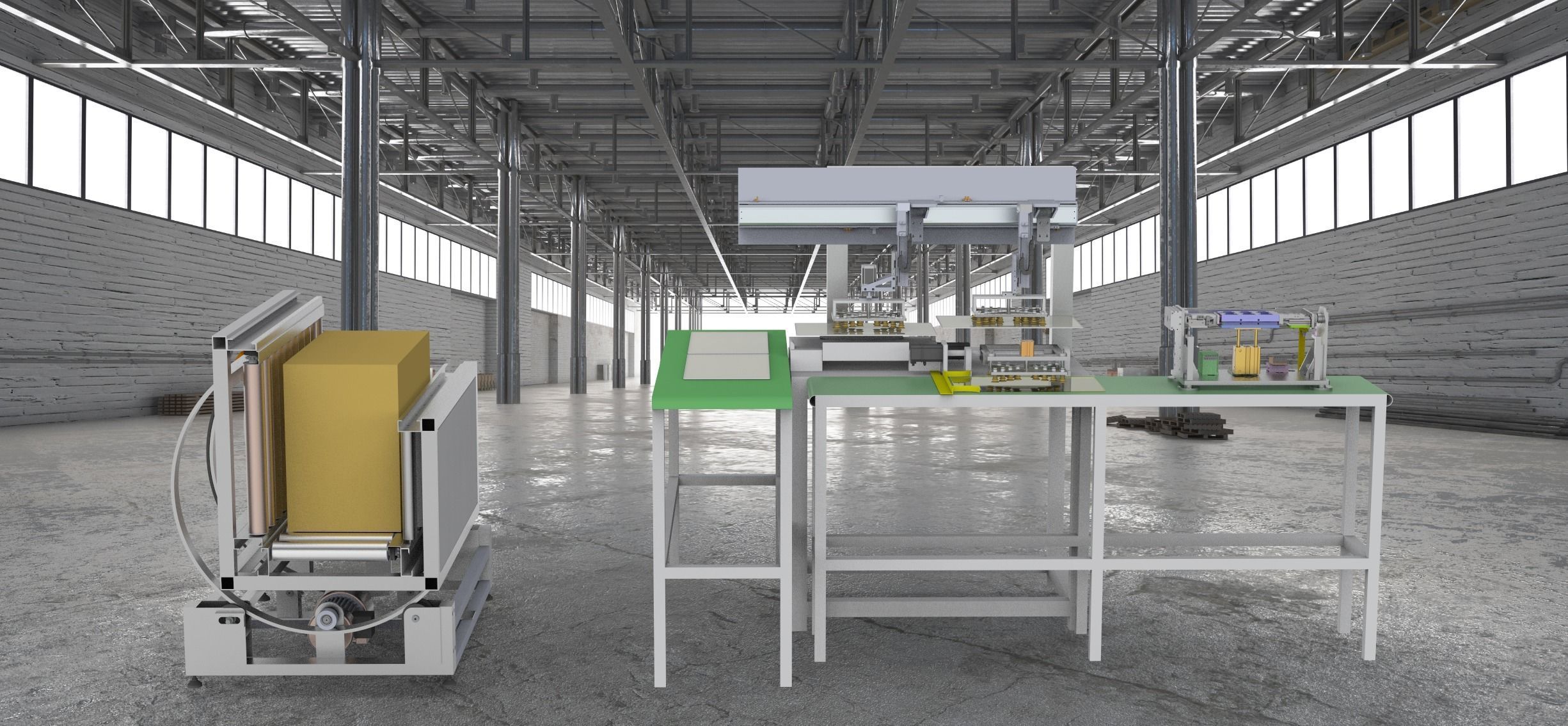 Turnover mechanism Assembly 3D model | CGTrader