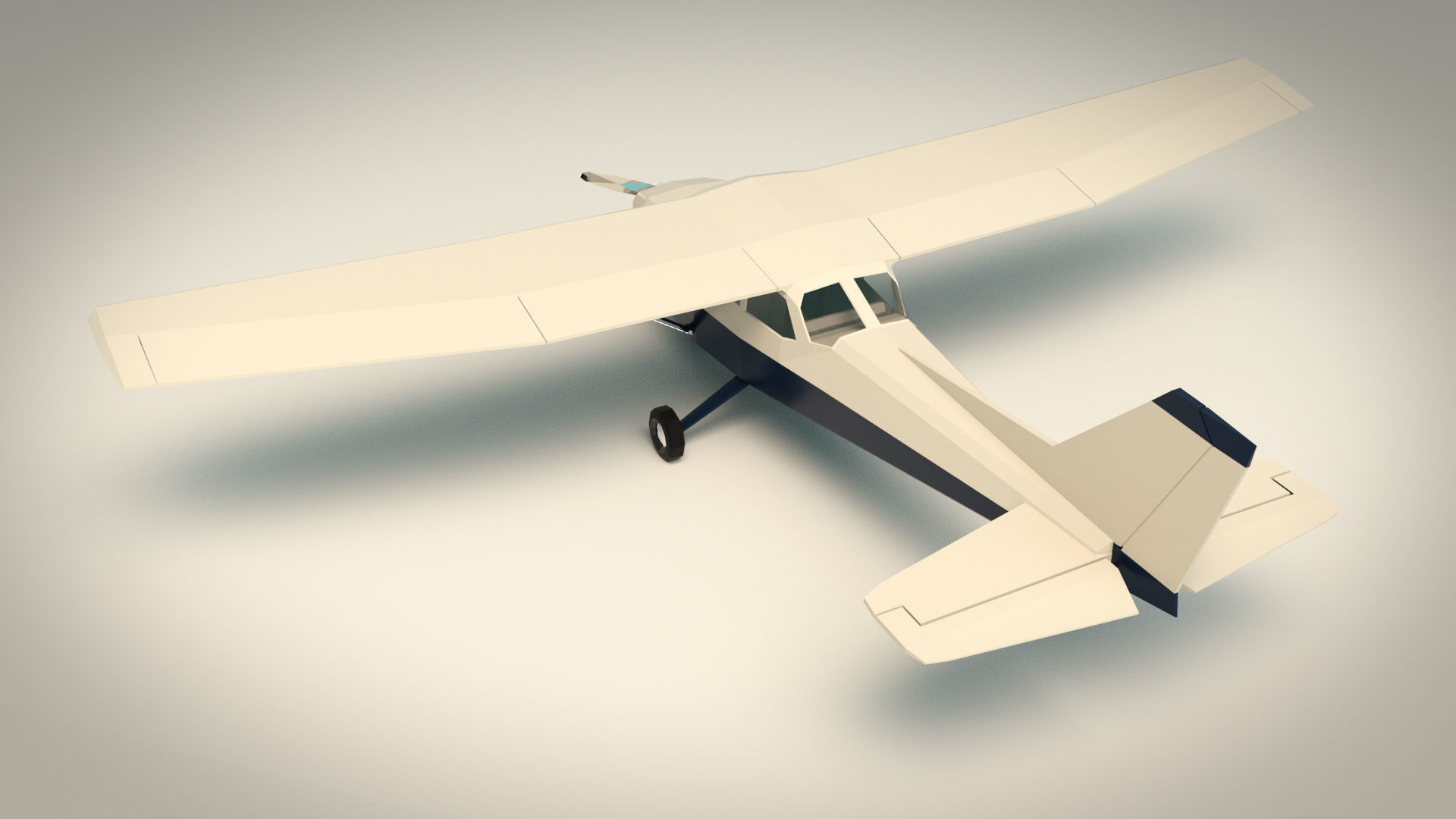 3D model Low Poly Light Aircraft 01 VR / AR / low-poly | CGTrader