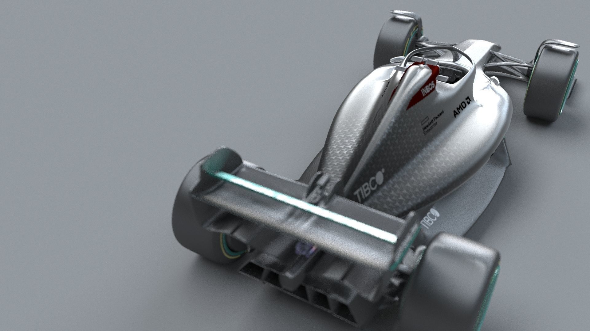 3D model f1 mersedes petronas 2021 - 2023 concept VR / AR / low-poly ...