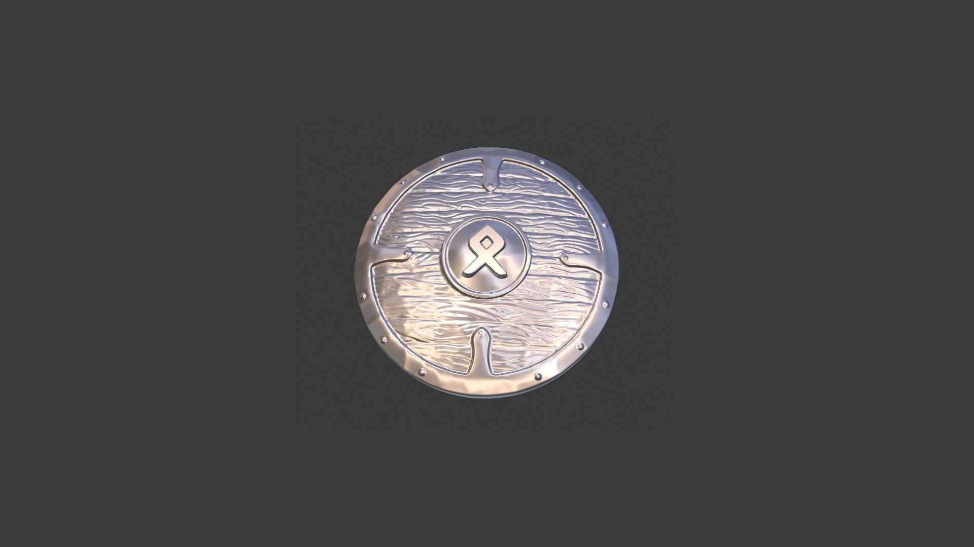 Scandinavian shield with rune Othala 3D model 3D printable | CGTrader