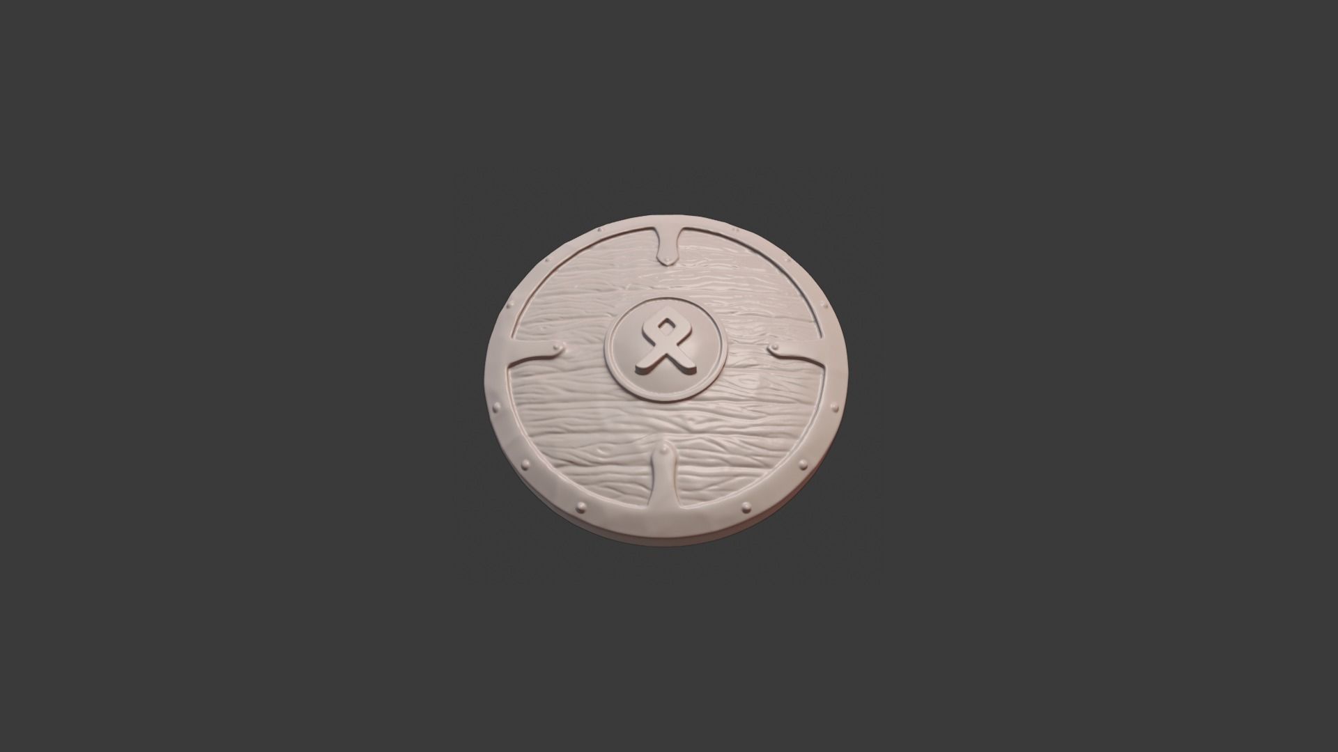 Scandinavian shield with rune Othala 3D model 3D printable | CGTrader