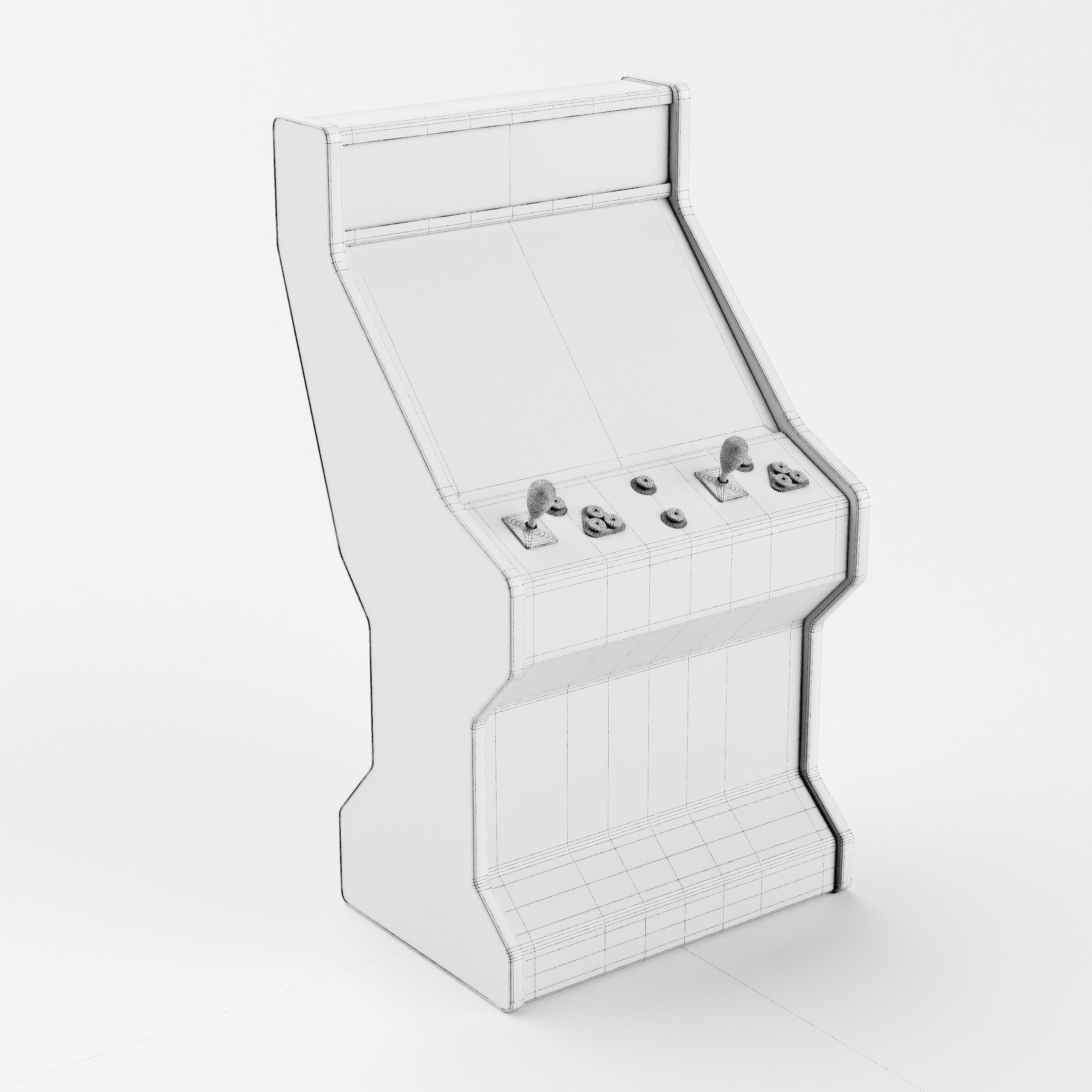 Arcade Game Machine Cabinet 3D model | CGTrader