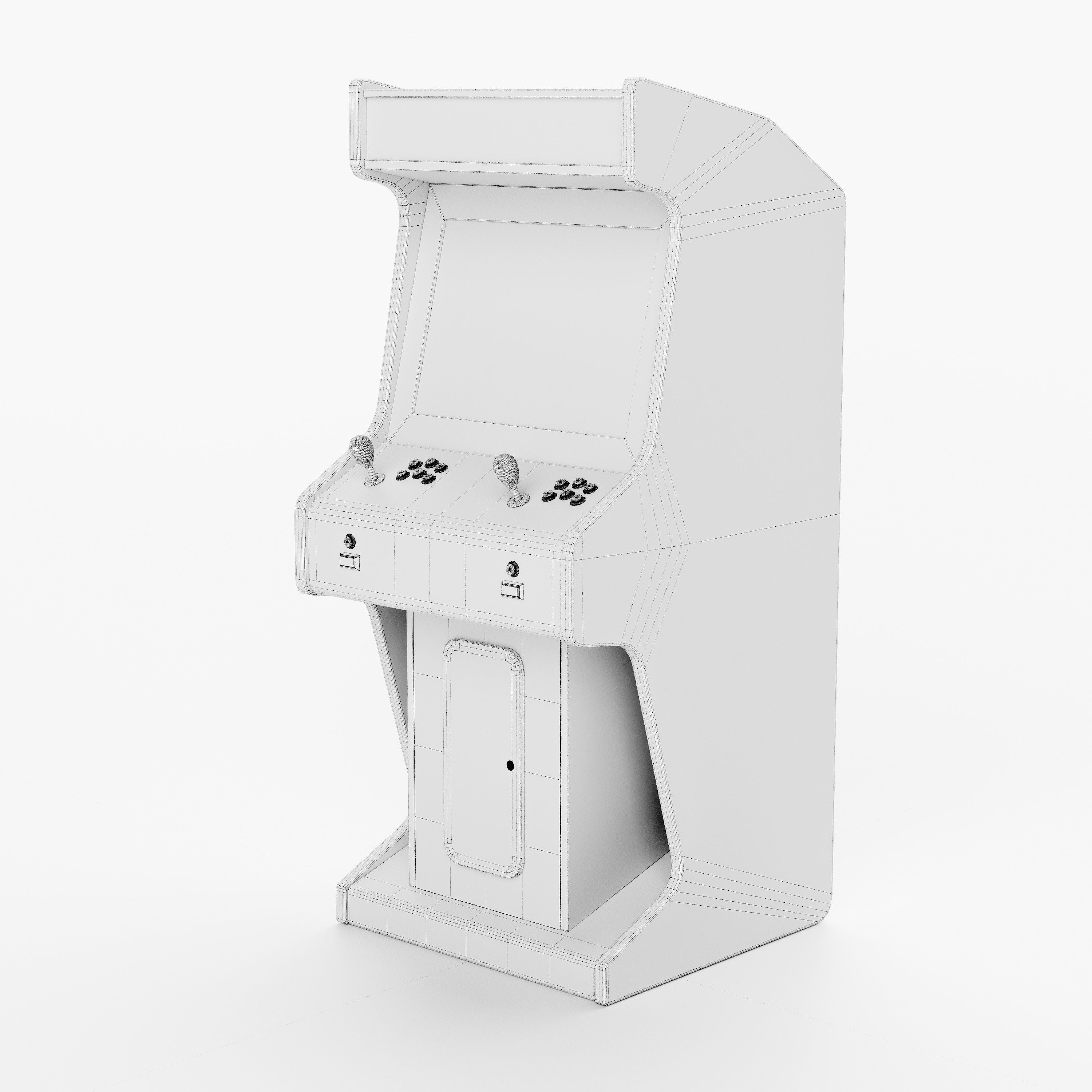 Arcade Game Machine Cabinet 3D model | CGTrader