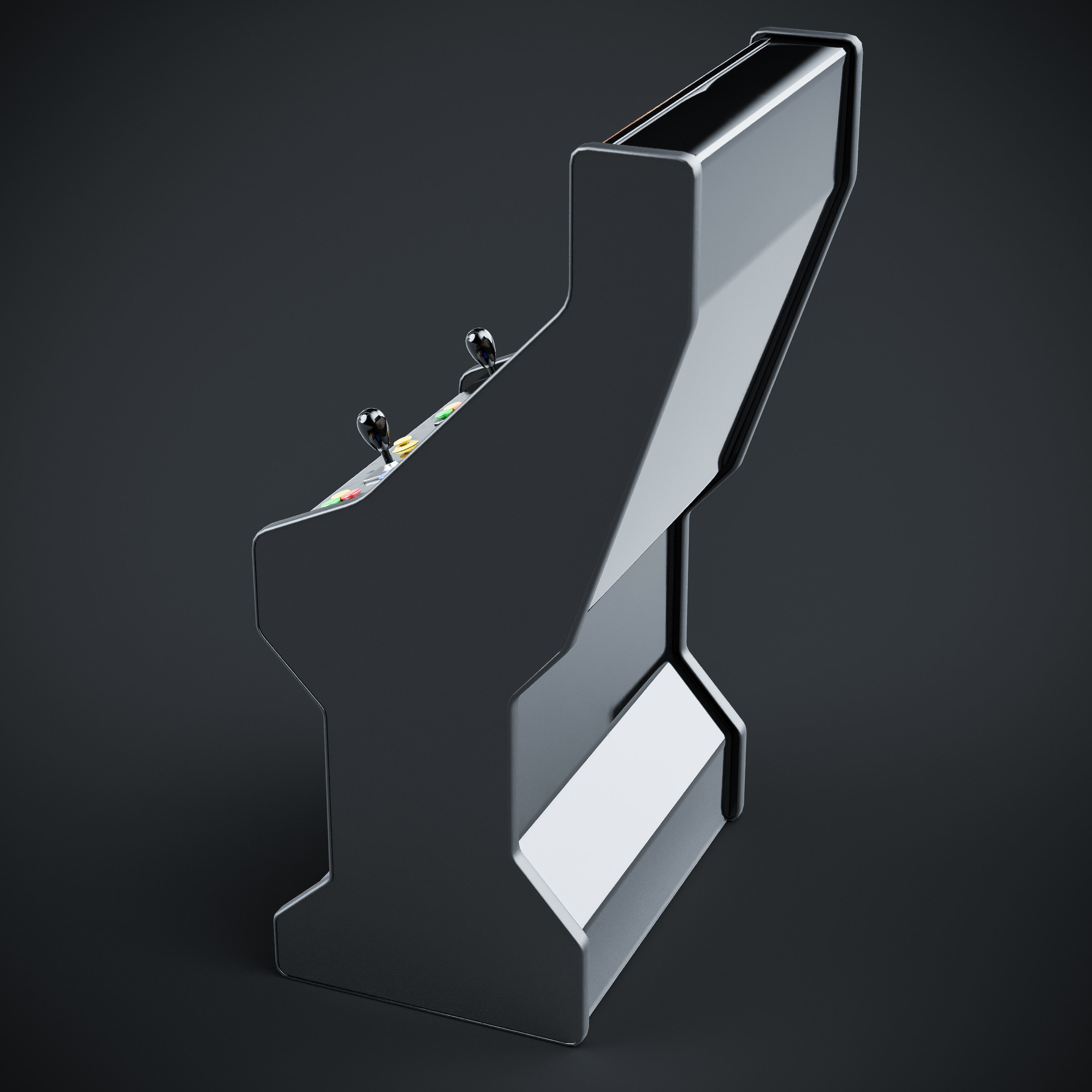 Arcade Game Machine Cabinet 3D model | CGTrader