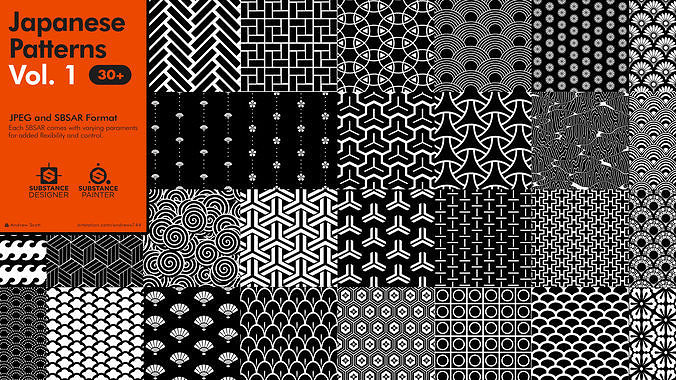 Japanese Patterns Vol 1 Texture | CGTrader