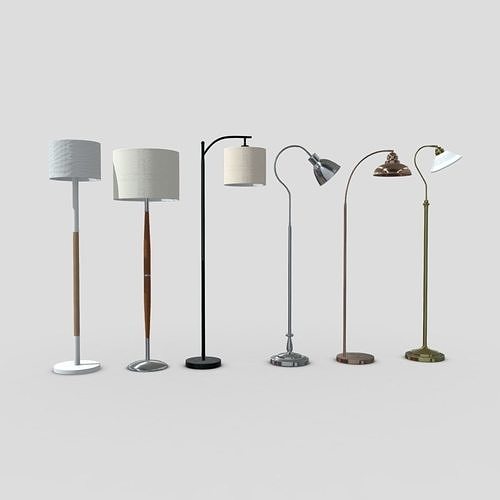 3D model Standing Lamp Pack VR / AR / low-poly | CGTrader