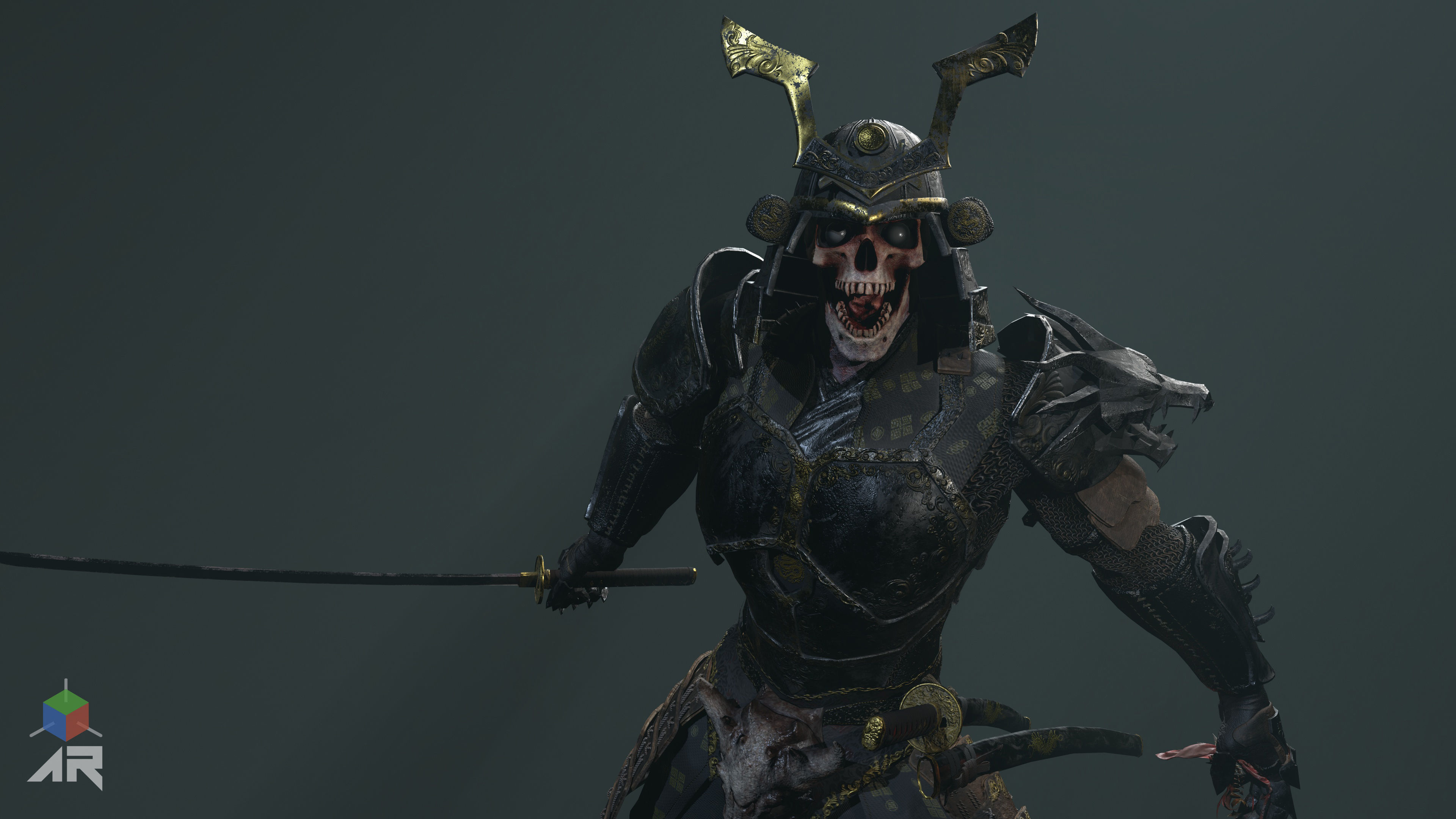 3D model Dead Samurai VR / AR / low-poly | CGTrader