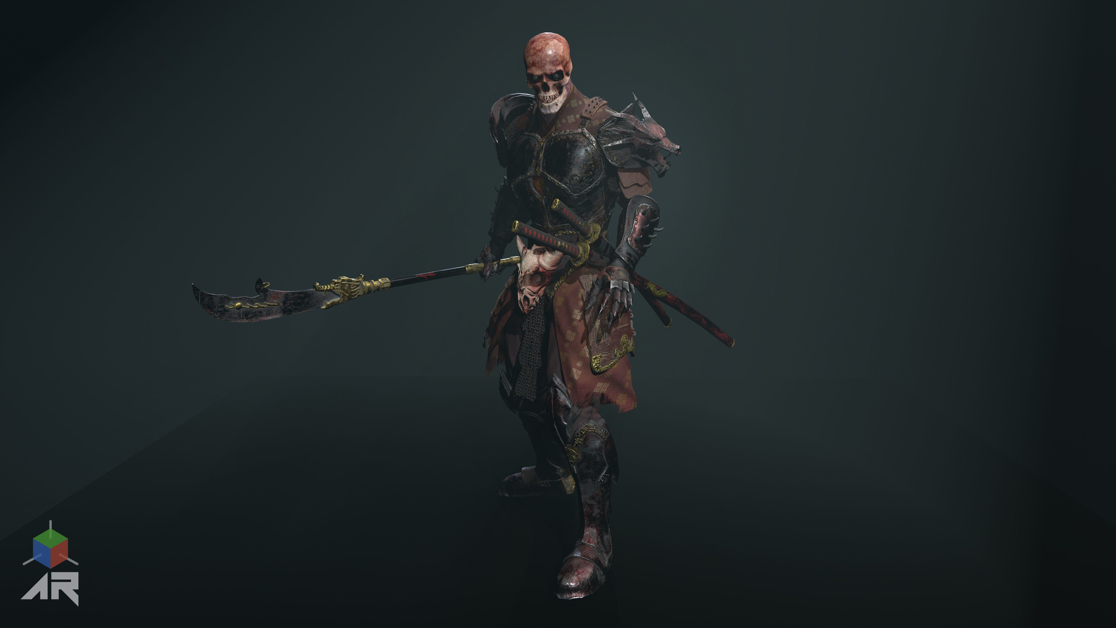 3D model Dead Samurai VR / AR / low-poly | CGTrader