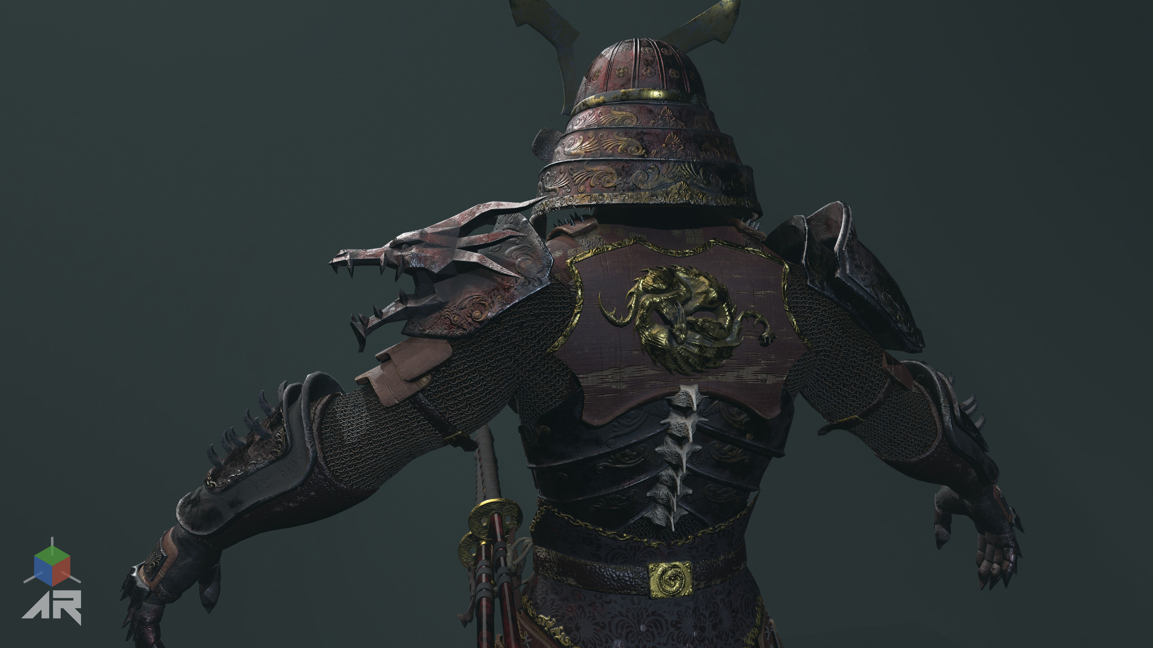 3D model Dead Samurai VR / AR / low-poly | CGTrader