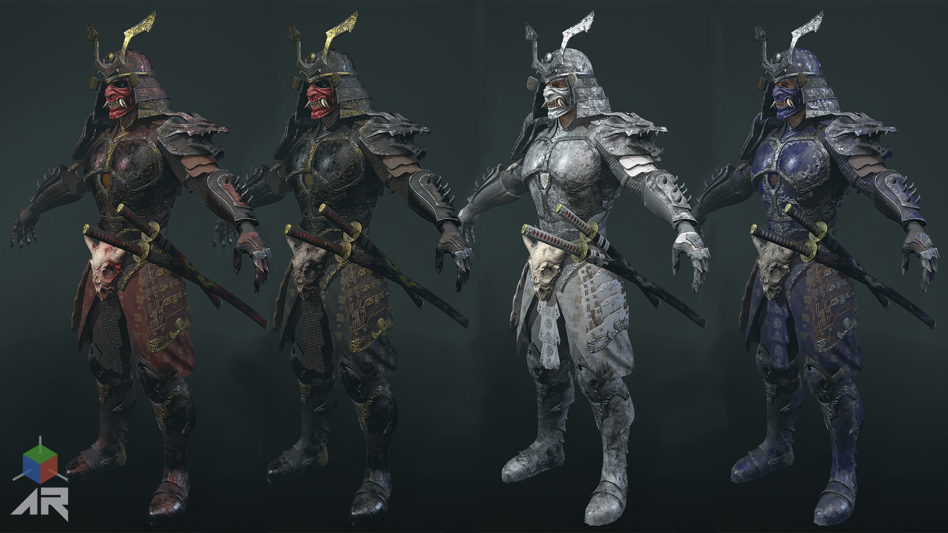 3D model Dead Samurai VR / AR / low-poly | CGTrader