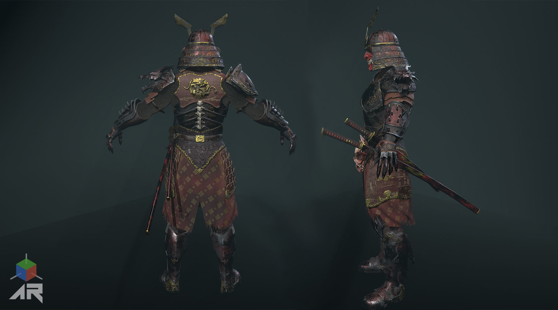 3D model Dead Samurai VR / AR / low-poly | CGTrader