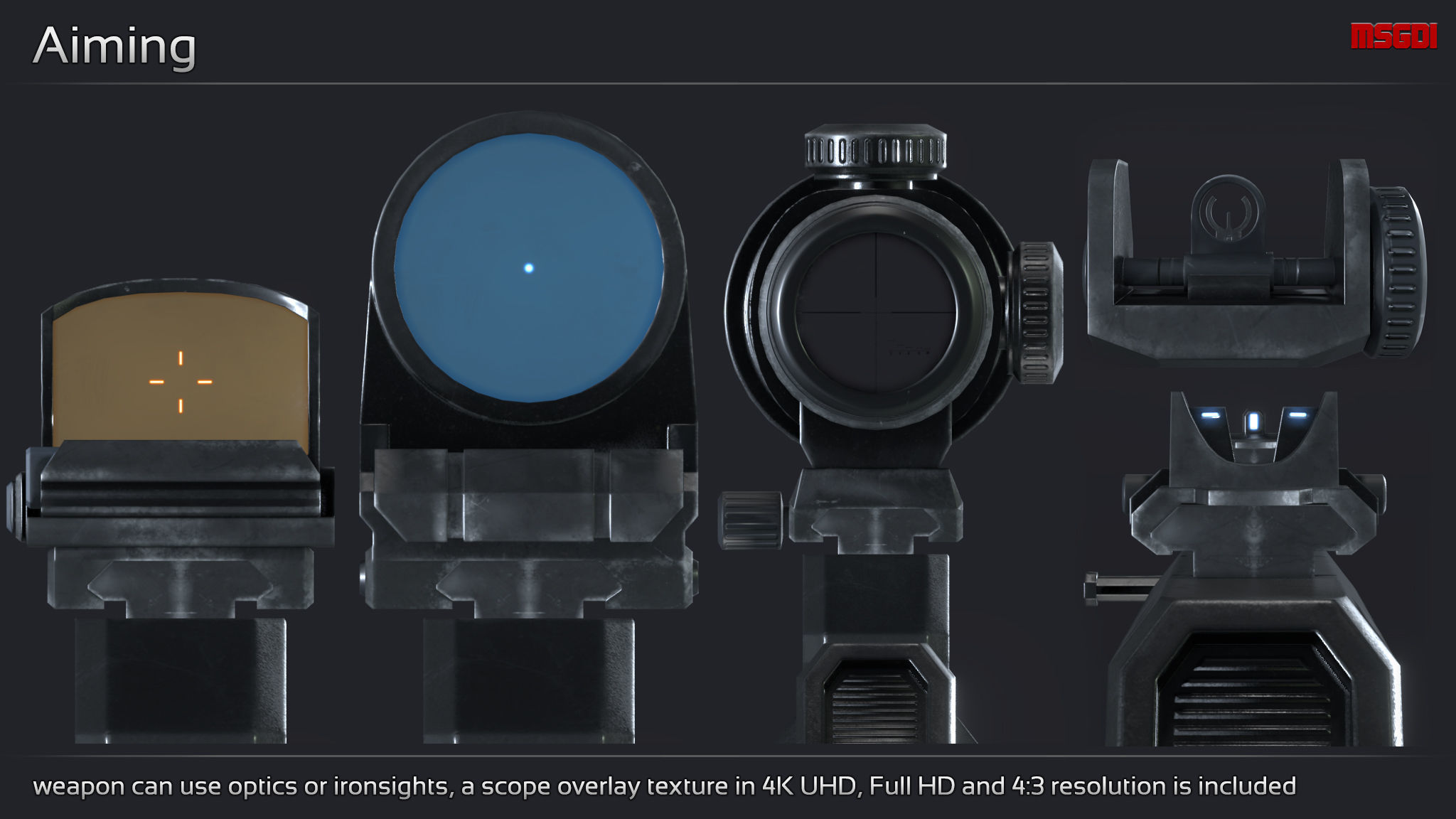 Scifi Sniper Rifle Collection | CGTrader