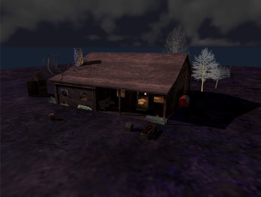 3D model Cabin survivor - Unity 3d game ready Package - lights baked VR ...