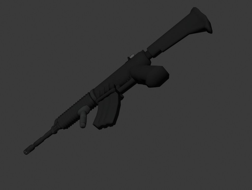 AssaultRifle ar - rifle free VR / AR / low-poly 3D model | CGTrader