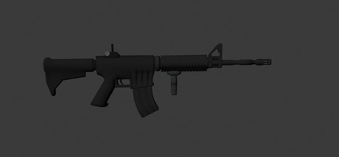 AssaultRifle free VR / AR / low-poly 3D model | CGTrader