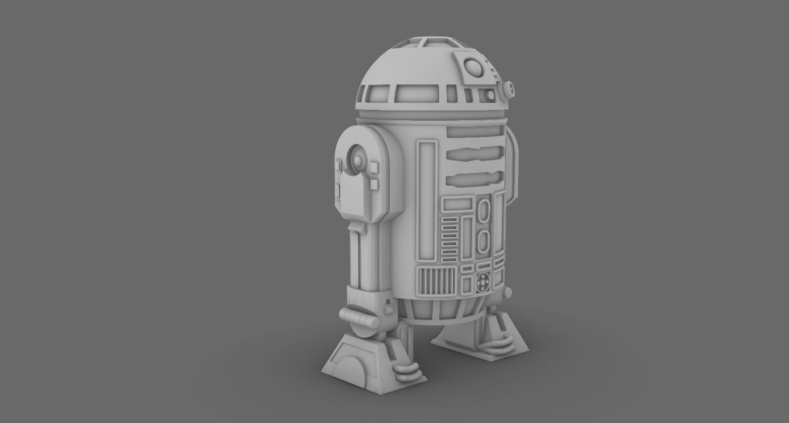 Droid R2-D2 3D model 3D printable | CGTrader