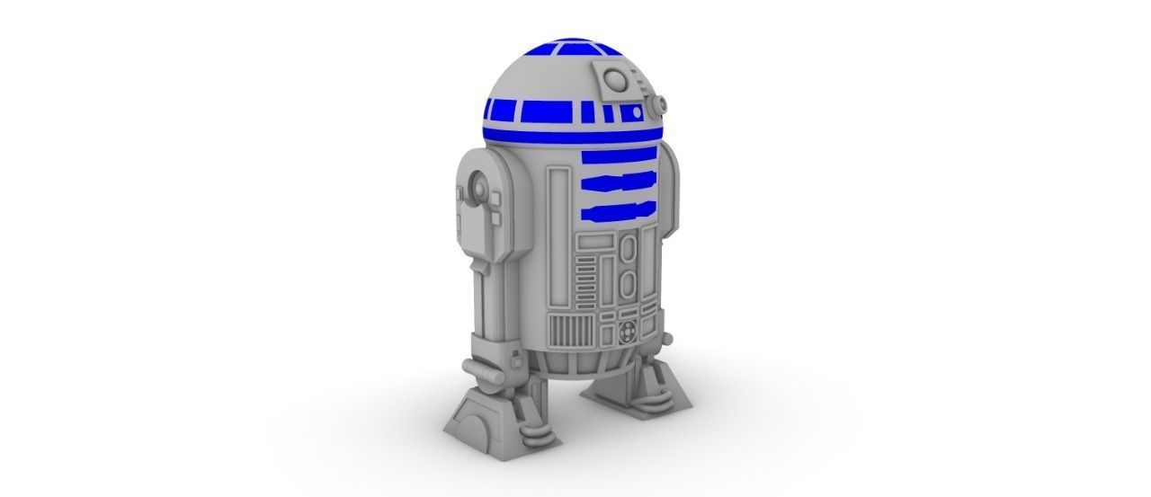 Droid R2-D2 3D model 3D printable | CGTrader