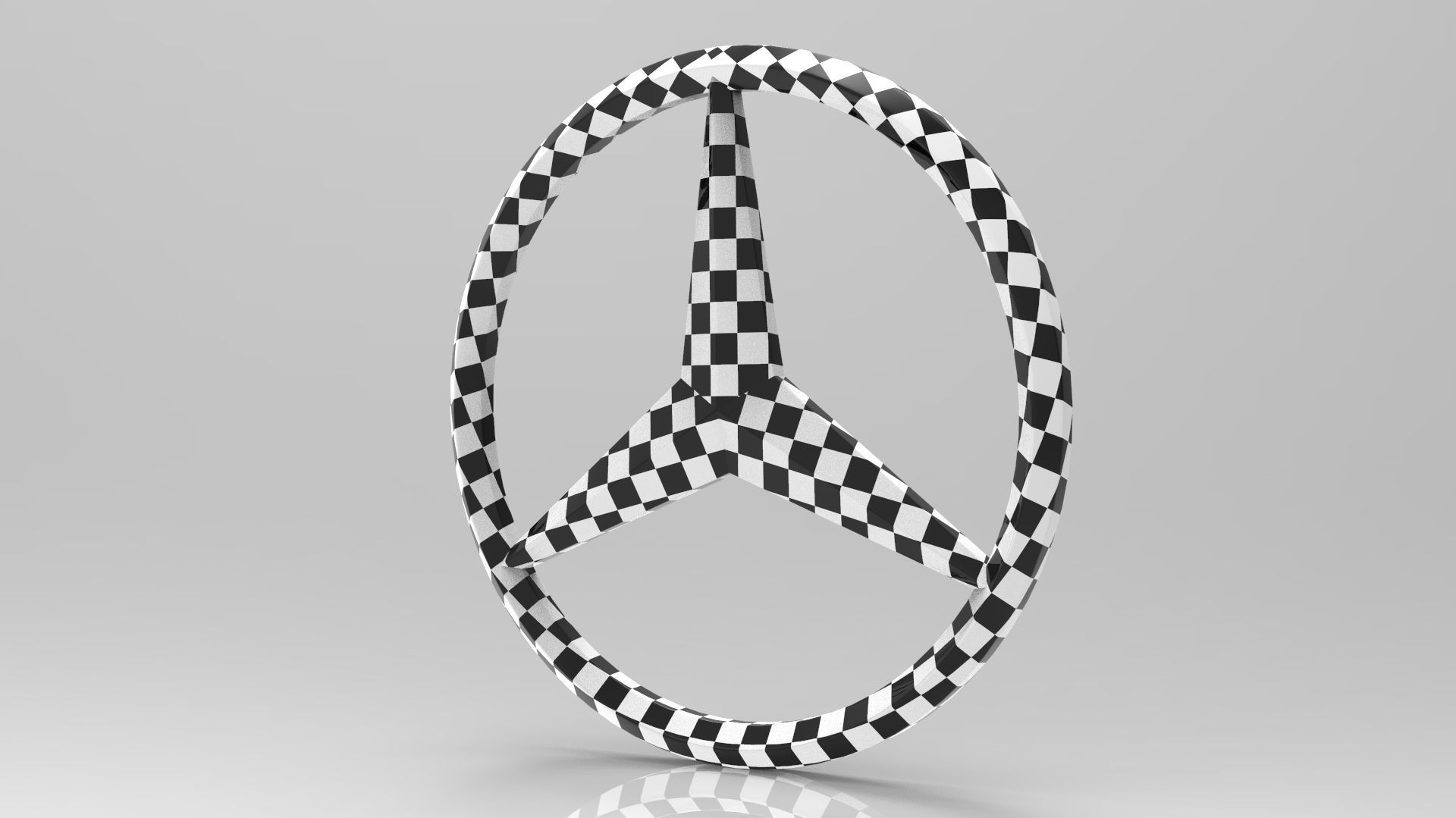 mercedes logo 3D model 3D printable | CGTrader