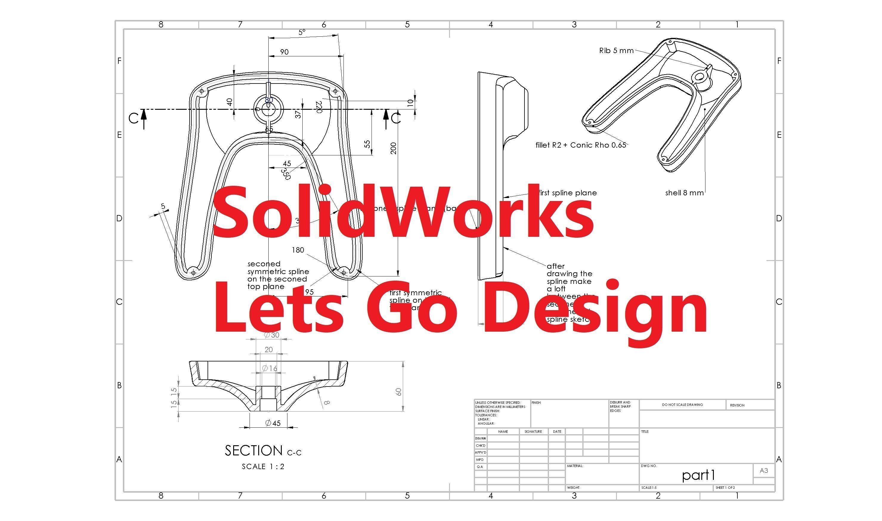 Mechanical Citrus Juicer Drawing files PDF 3D model | CGTrader