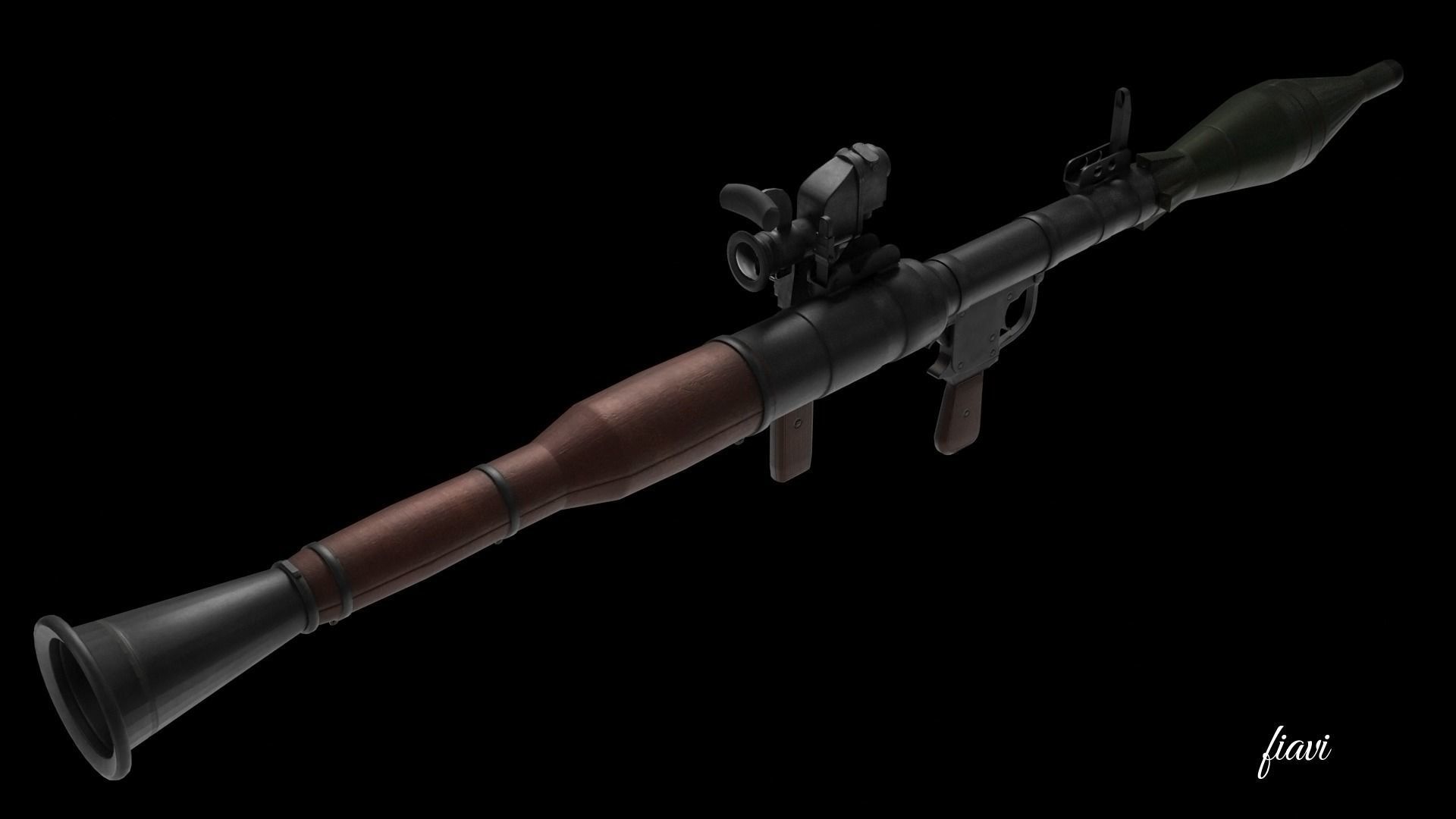 3D model RPG-7 rifle VR / AR / low-poly | CGTrader