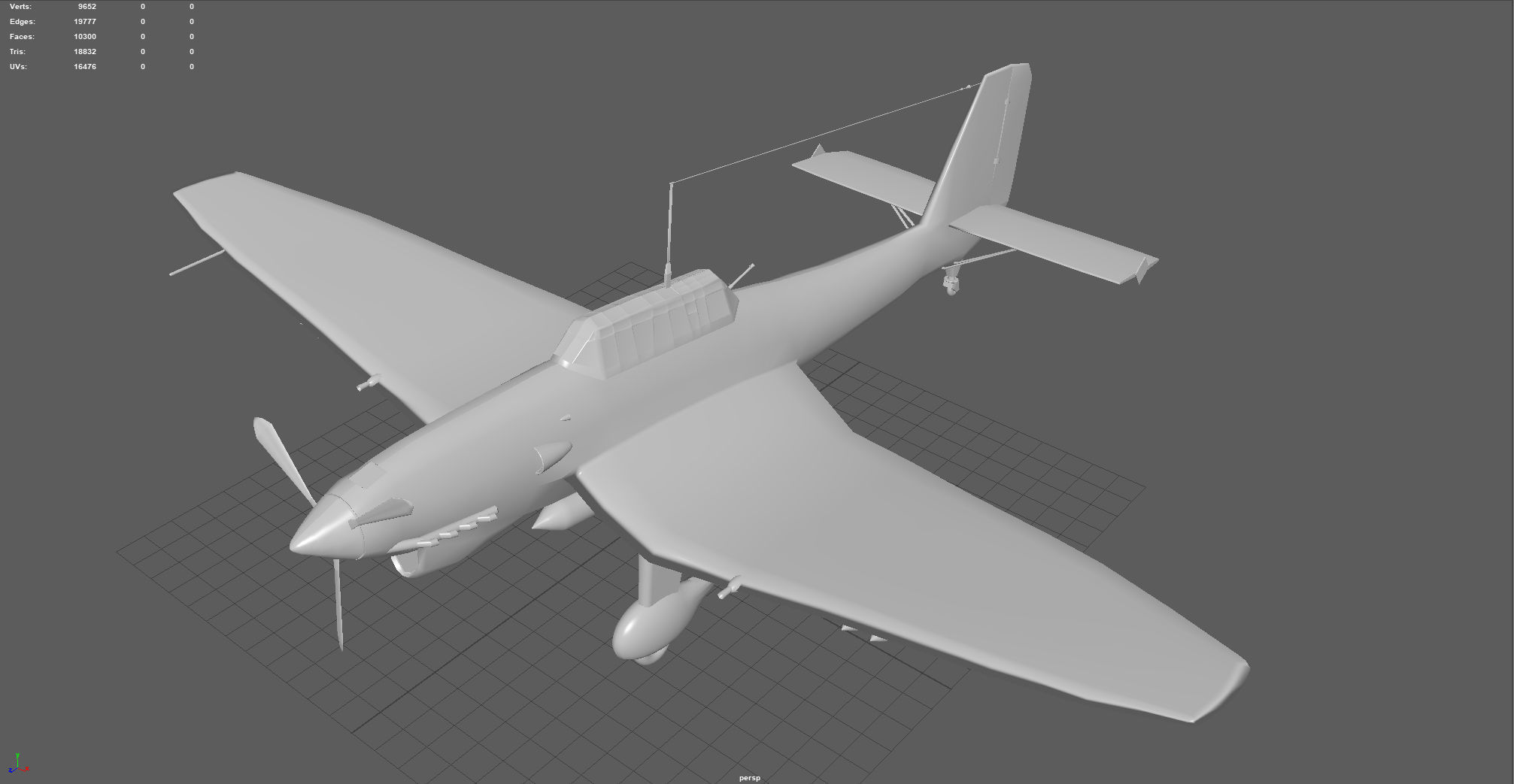 3D model Afrika Korps Ju 87 Stuka VR / AR / low-poly | CGTrader