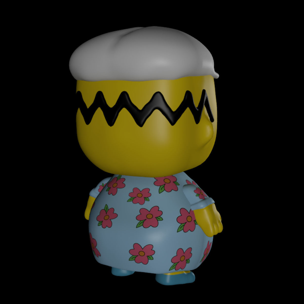 Homer simpson muumuu 3D model | CGTrader
