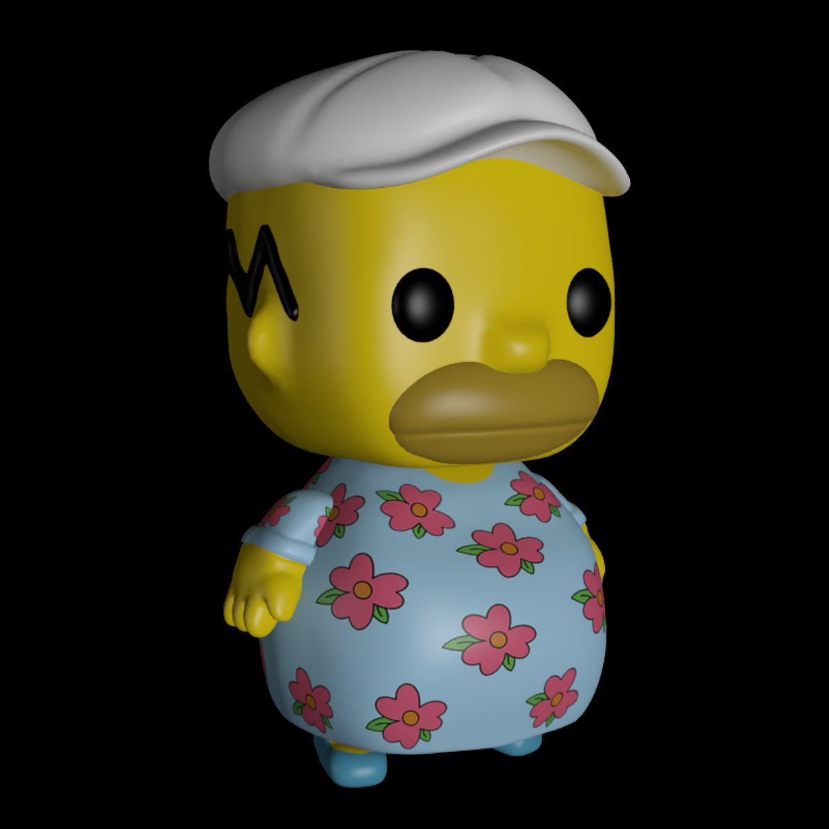 Homer simpson muumuu 3D model | CGTrader