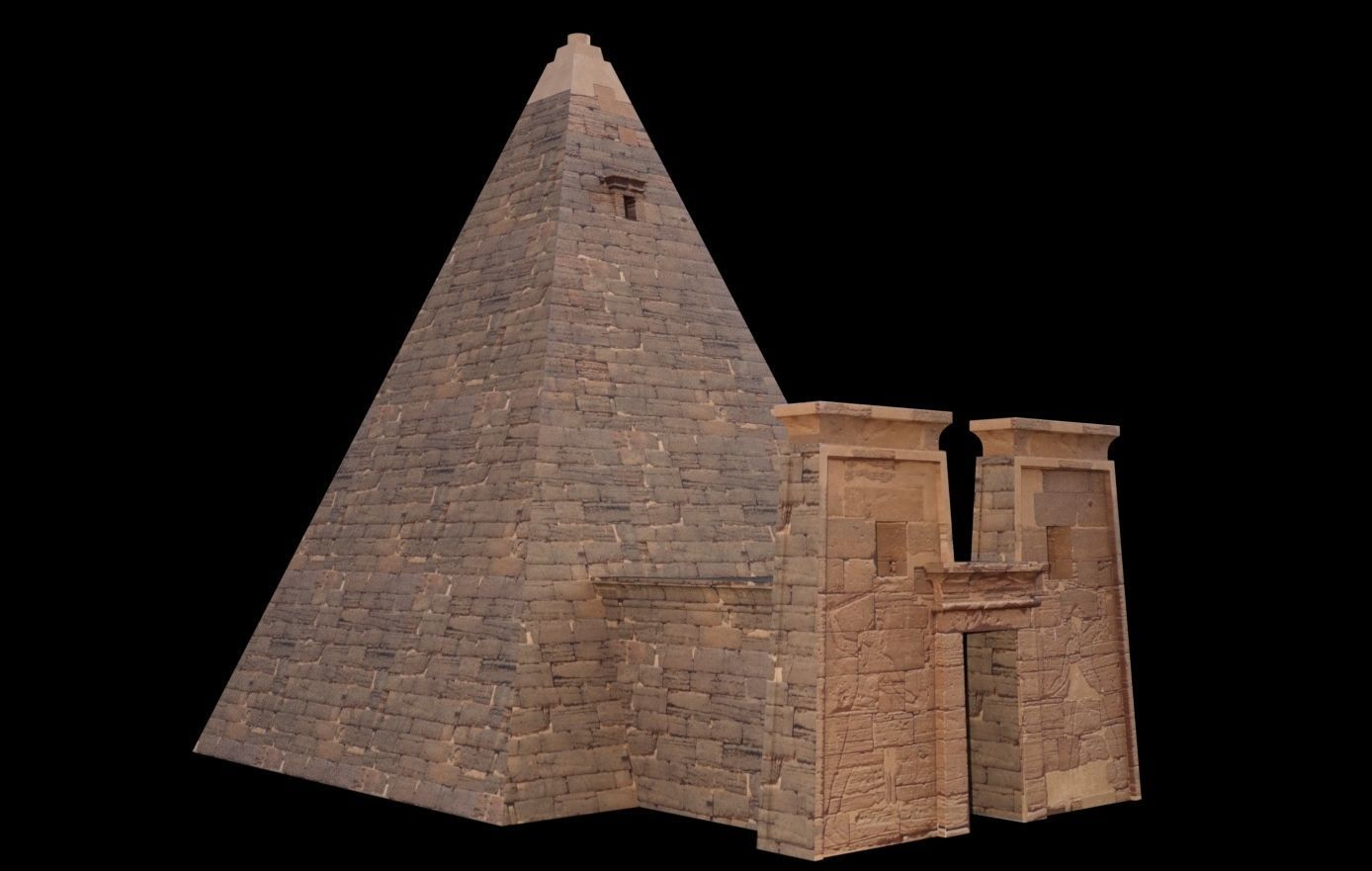 3D model Ancient Nubian Pyramid VR / AR / low-poly | CGTrader