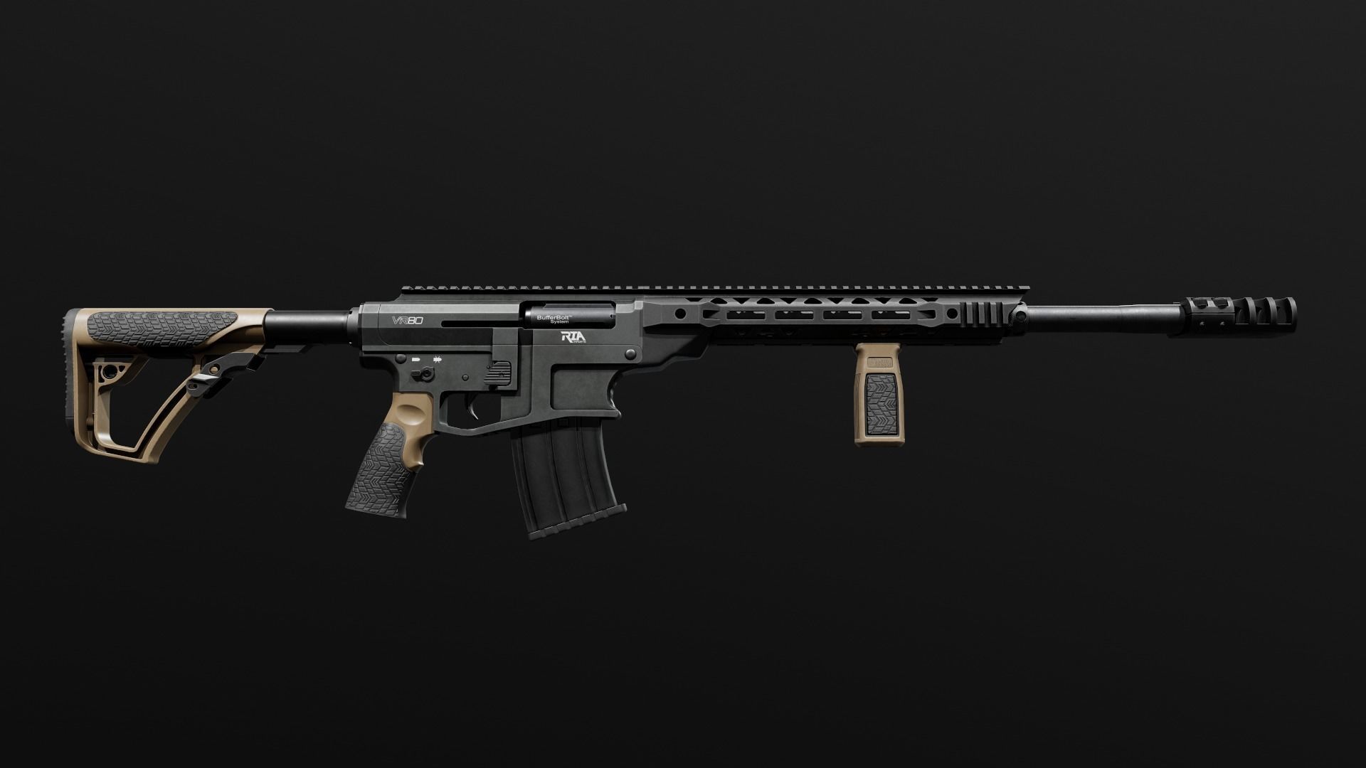 3D model Daniel Defense M-LOK Vertical Foregrip VR / AR / low-poly ...