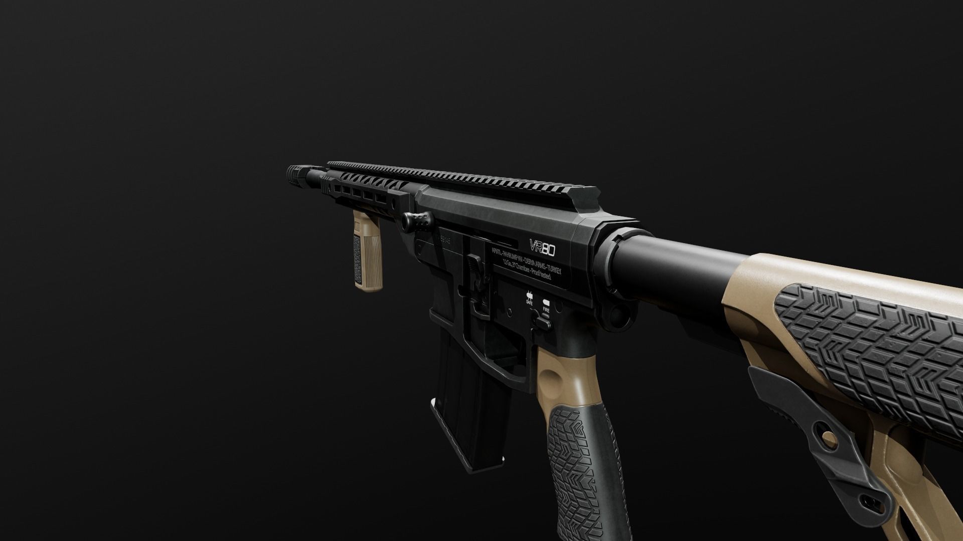 3D model Daniel Defense M-LOK Vertical Foregrip VR / AR / low-poly ...