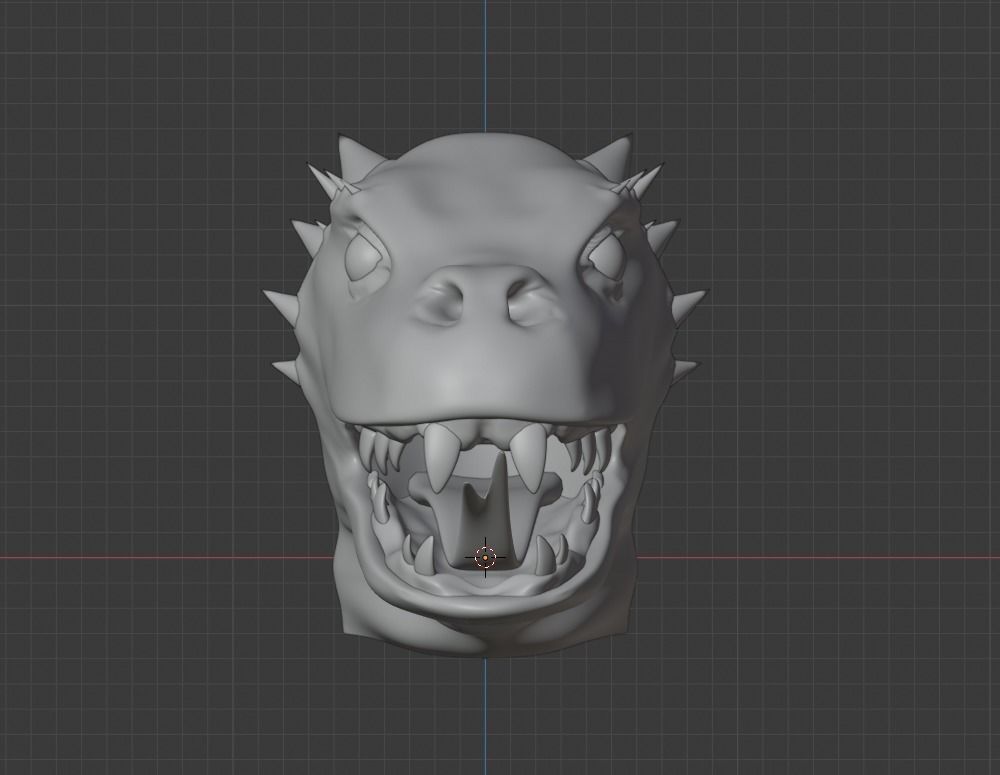 Lizardfolk Head free 3D model | CGTrader