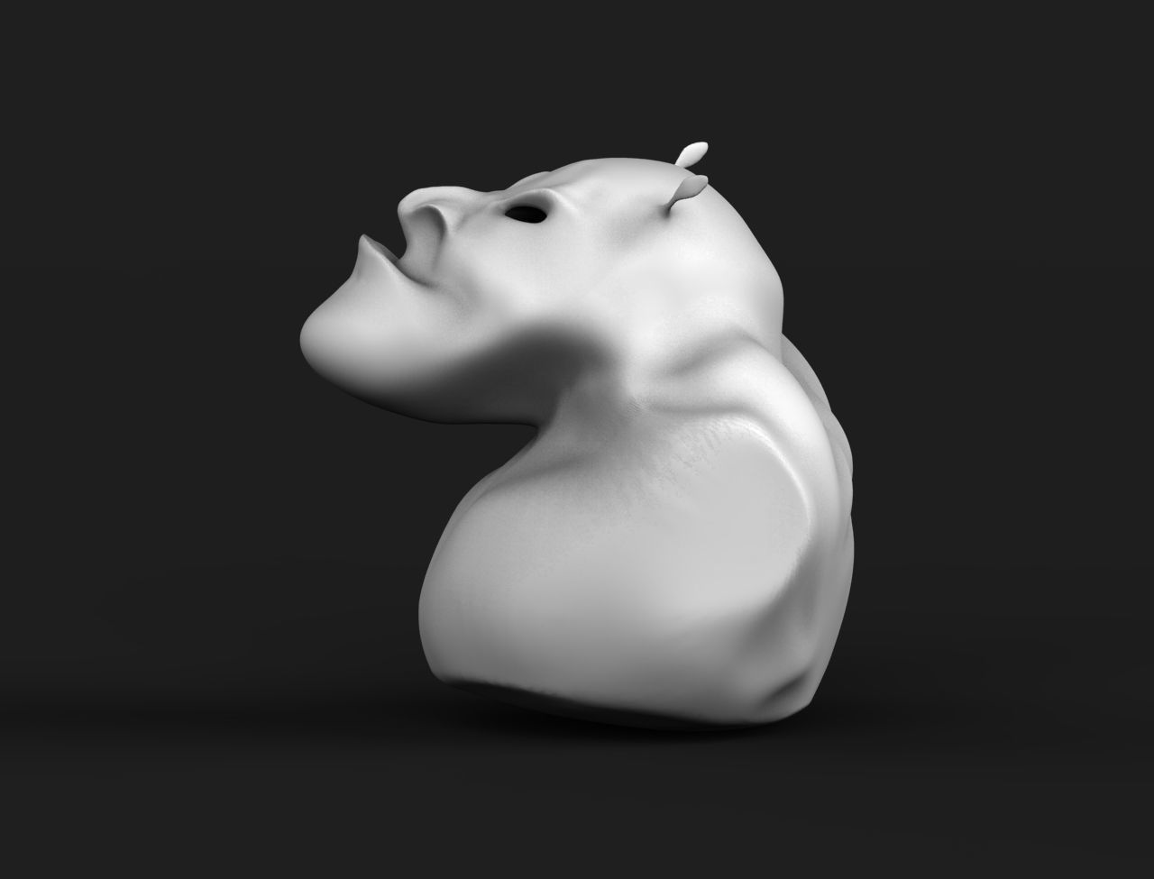 Monster head in zbrush 3D model | CGTrader