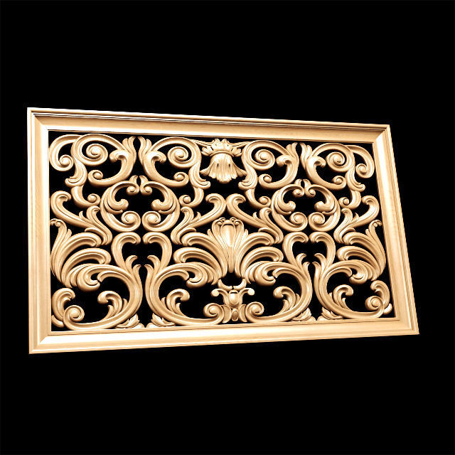 Classical decorative screen 3D model | CGTrader