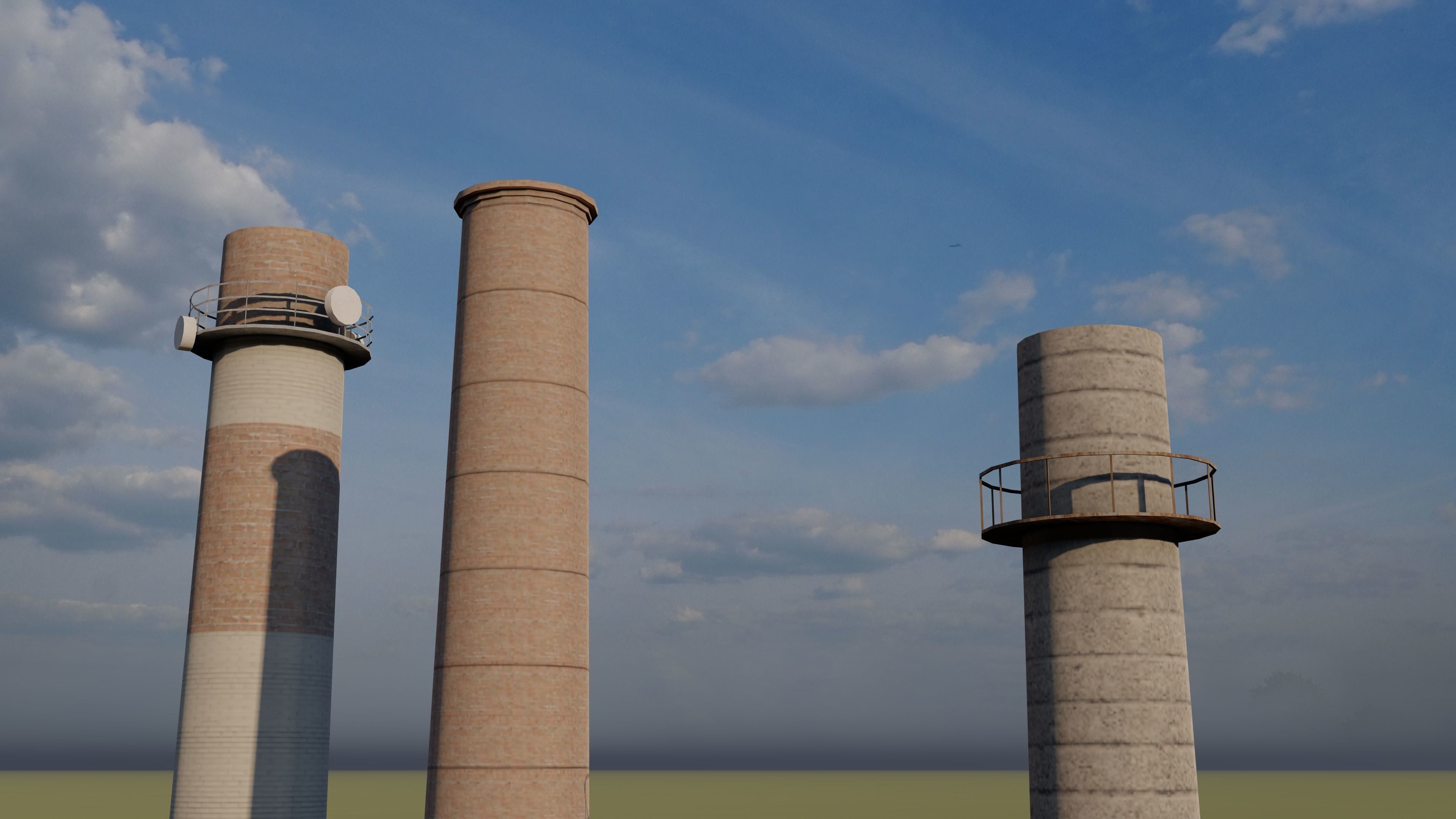 3D model Brick Tubes Pack VR / AR / low-poly | CGTrader