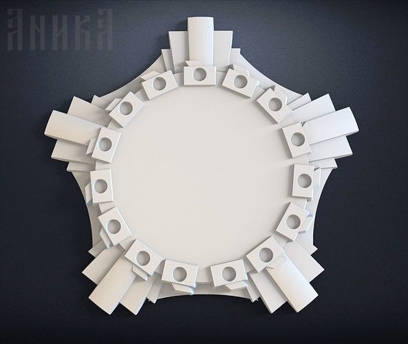 Base for star icon free 3D model 3D printable | CGTrader