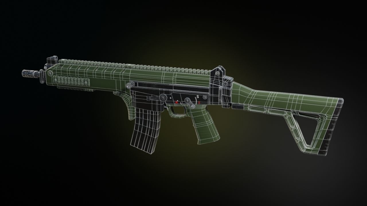 3D model Imbel IA2 Assault Rifle VR / AR / low-poly | CGTrader