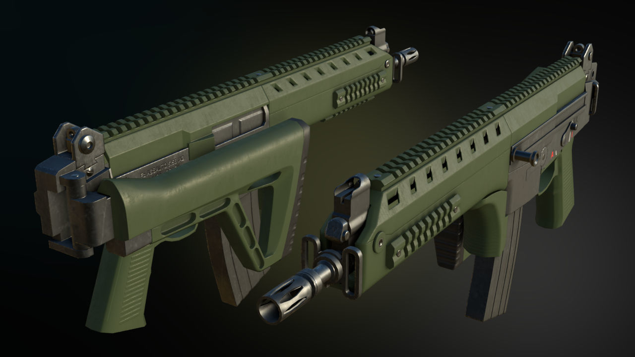 3D model Imbel IA2 Assault Rifle VR / AR / low-poly | CGTrader