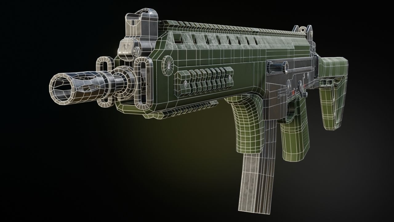 3D model Imbel IA2 Assault Rifle VR / AR / low-poly | CGTrader