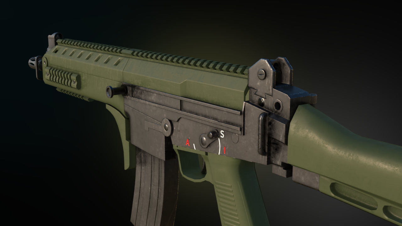 3D model Imbel IA2 Assault Rifle VR / AR / low-poly | CGTrader