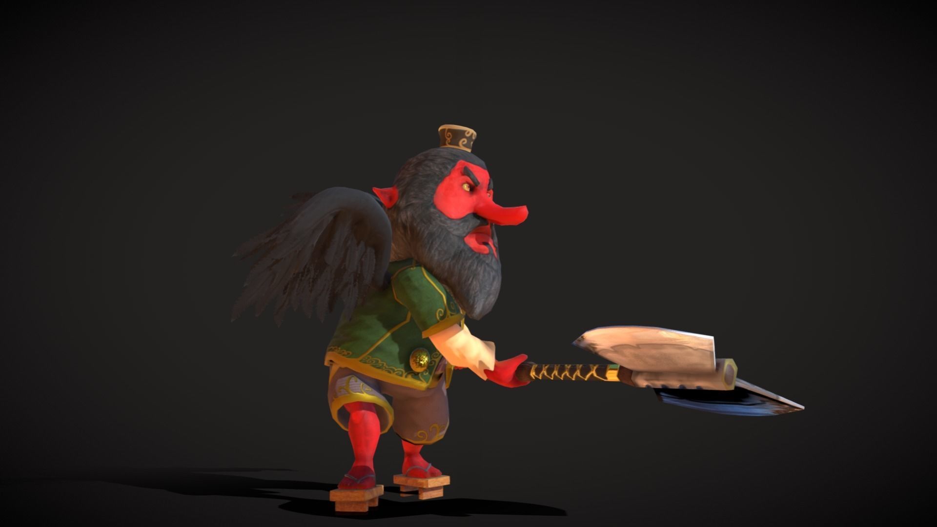 3D model Konoha Tengu VR / AR / low-poly | CGTrader