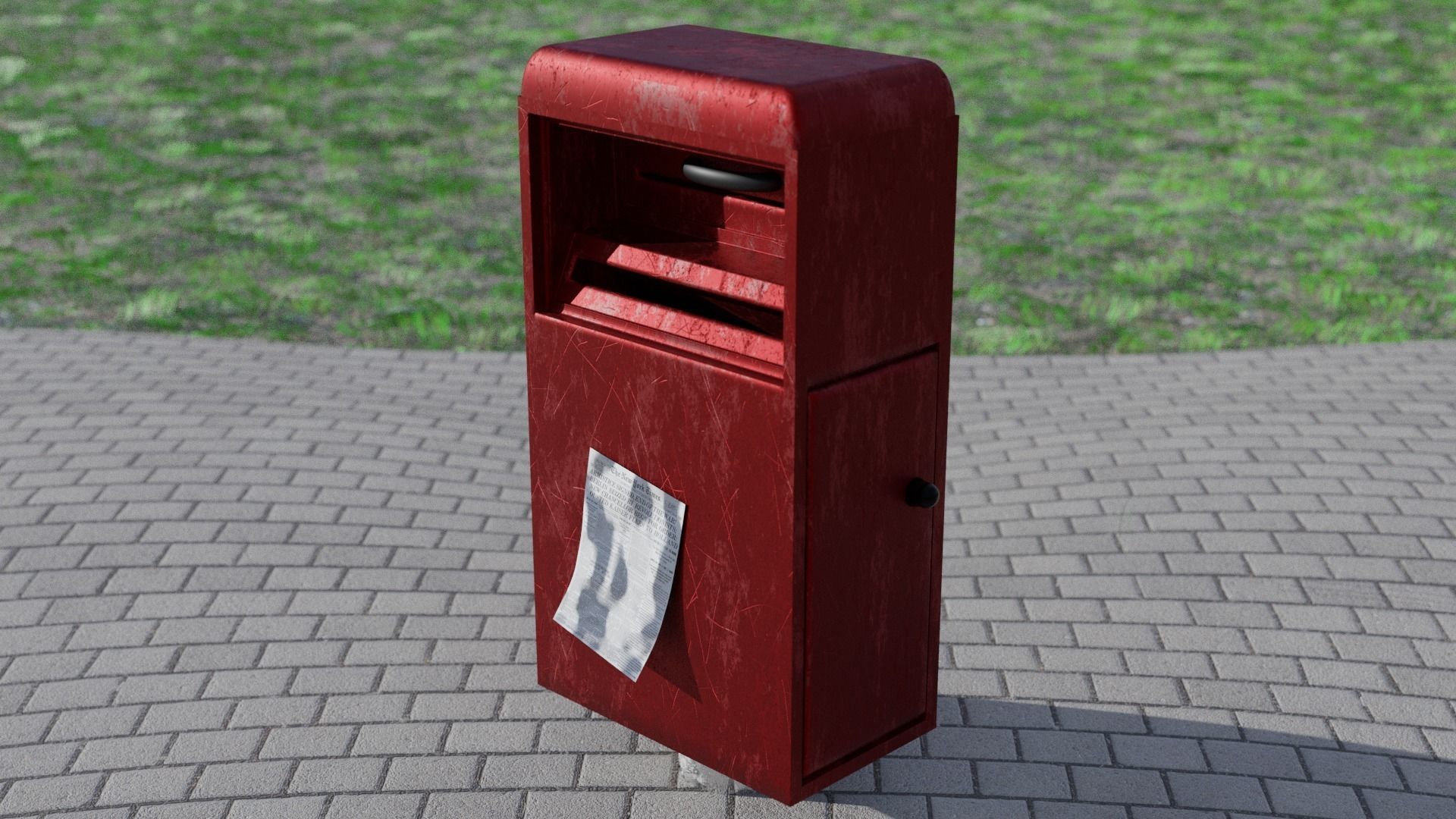 Realistic Post Box 3D asset | CGTrader