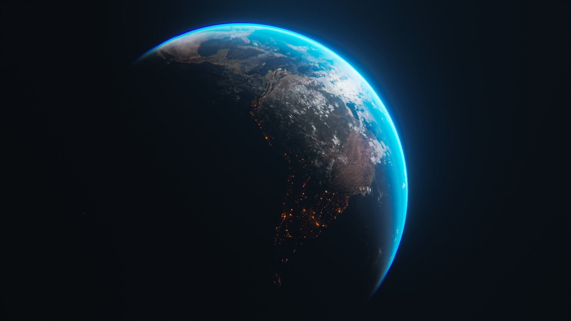 Earth Cinematic Blender free VR / AR / low-poly 3D model animated ...