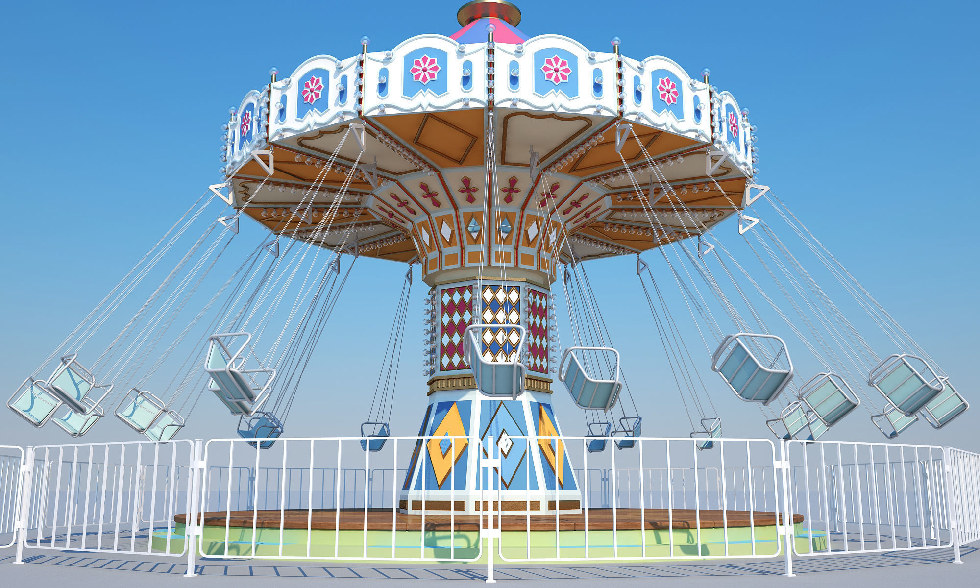 Funfair Ride 3D model | CGTrader
