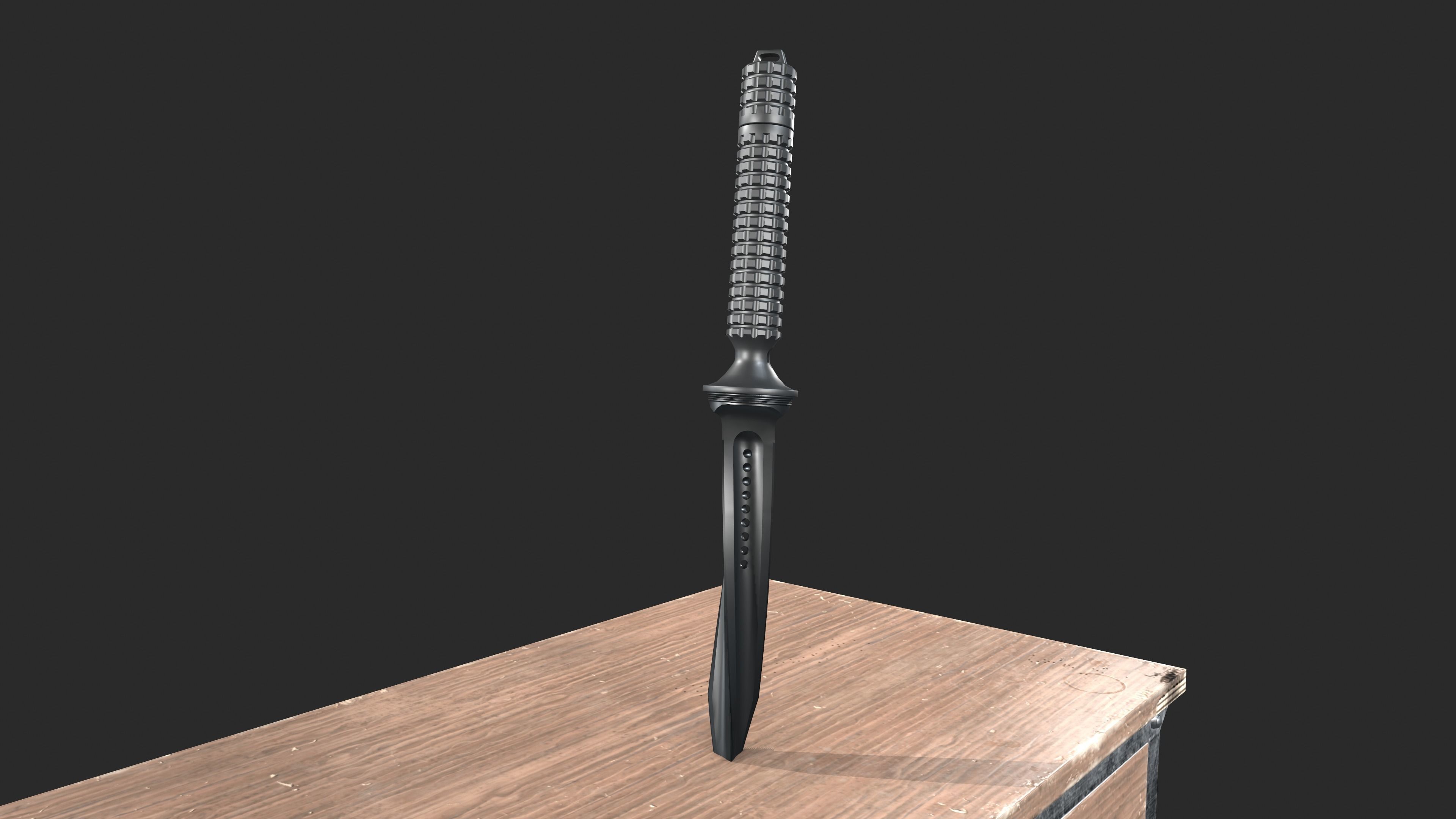 3D model Triangle Shaped Microtech Jagdkommando Tri-dagger Knife VR ...