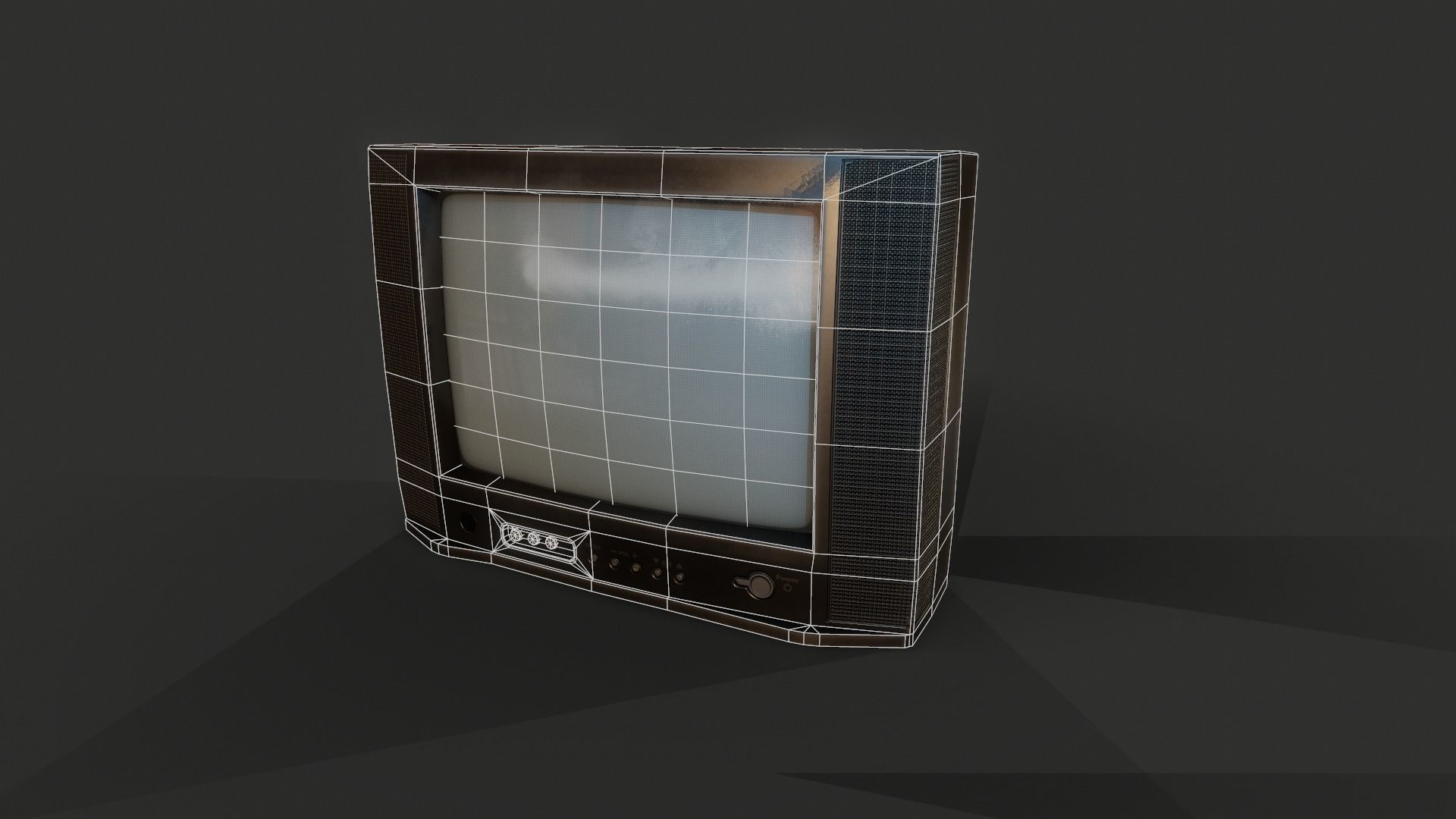 3D model 90s Retro Television game Ready Model VR / AR / low-poly ...