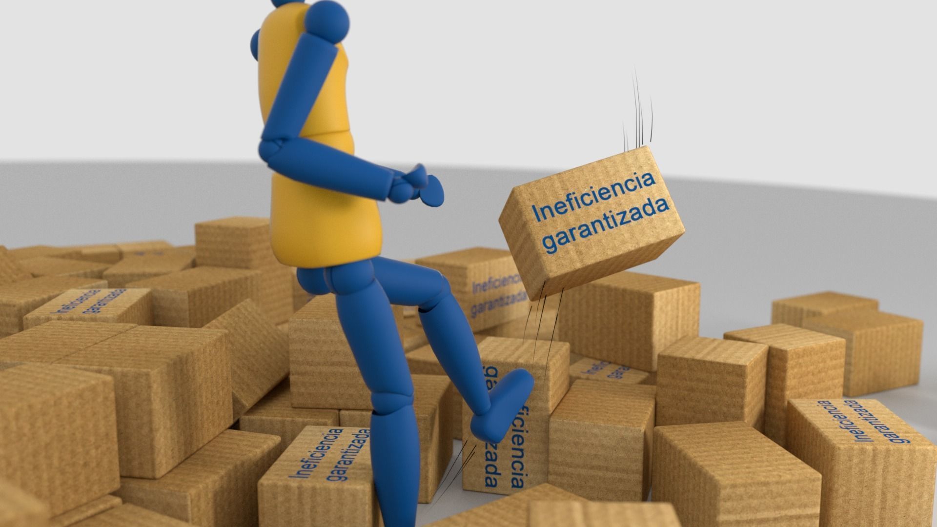3D model Mail man kick - Post office meme VR / AR / low-poly | CGTrader