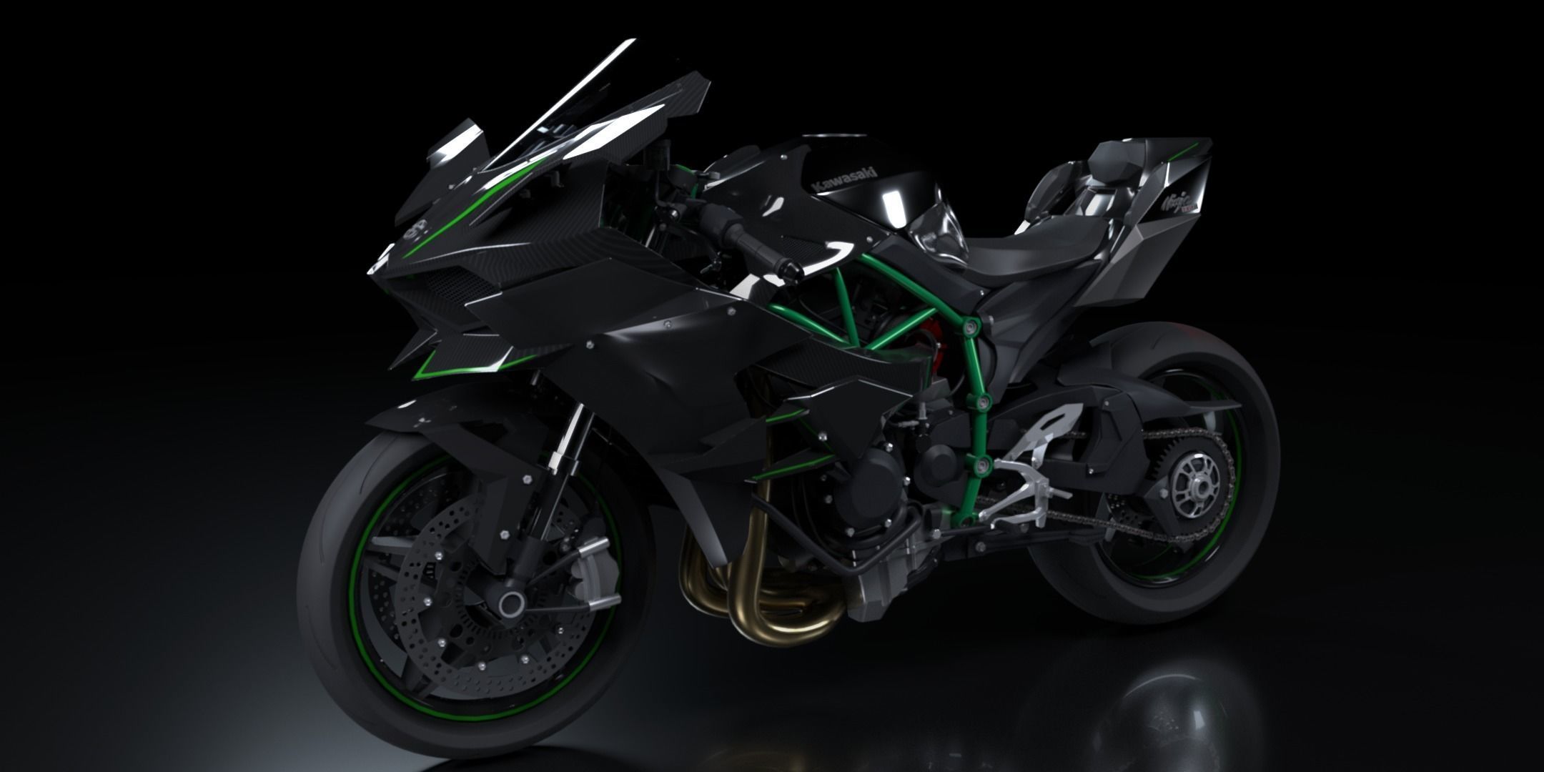 Kawasaki Ninja H2R 3D model | CGTrader