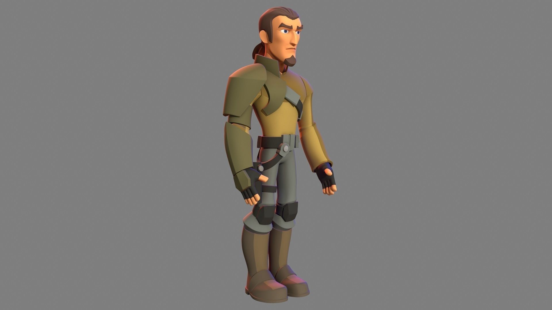 3D model Character - Cartoon - Star Wars Rebel Kanan Infinity Fan Art ...